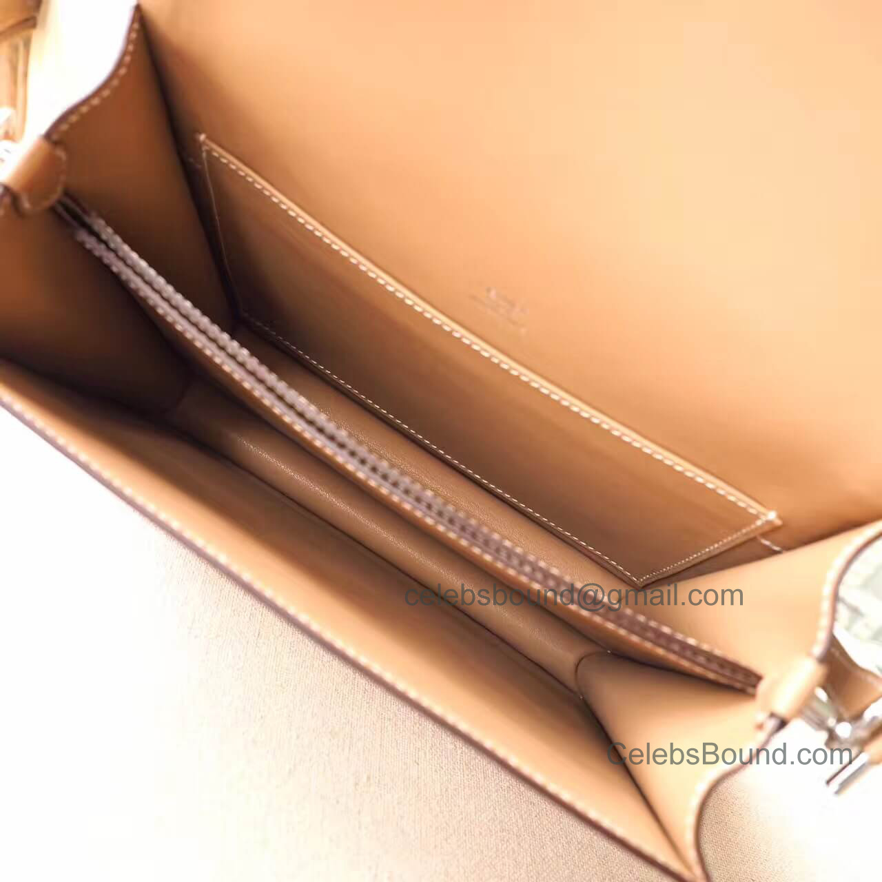 Hermes Roulis 23 Canvas Bag in ck24 Tabac Camel Evercolor PHW